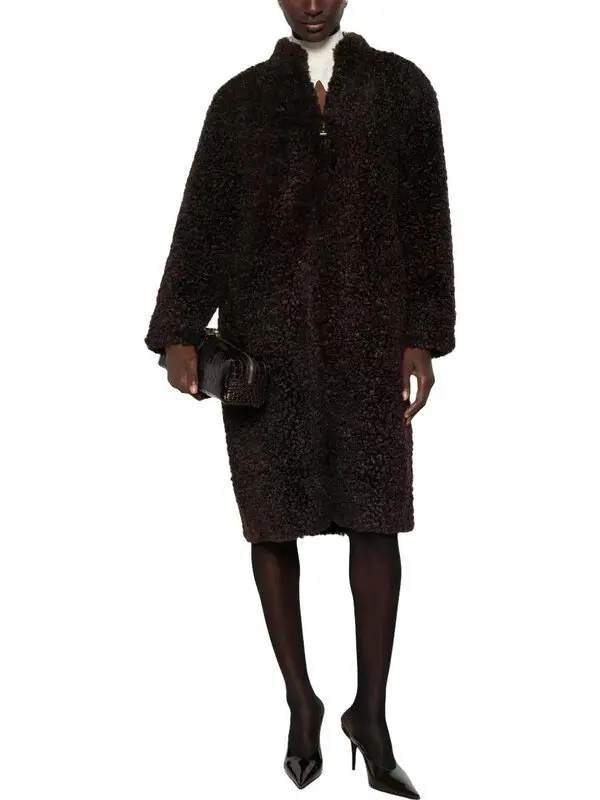 Apparis Jude Bouclette Coat - Brown