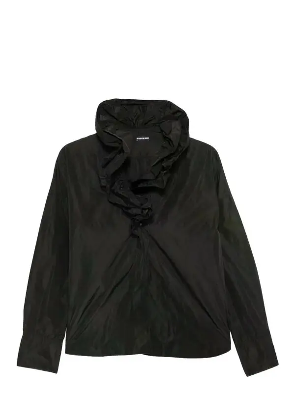 SUSANNE BOMMER Ruffled-neck Blouse - Black
