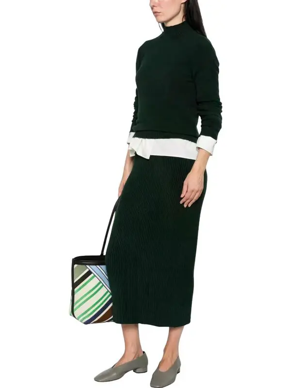AROVESCIO High-neck Sweater - Green
