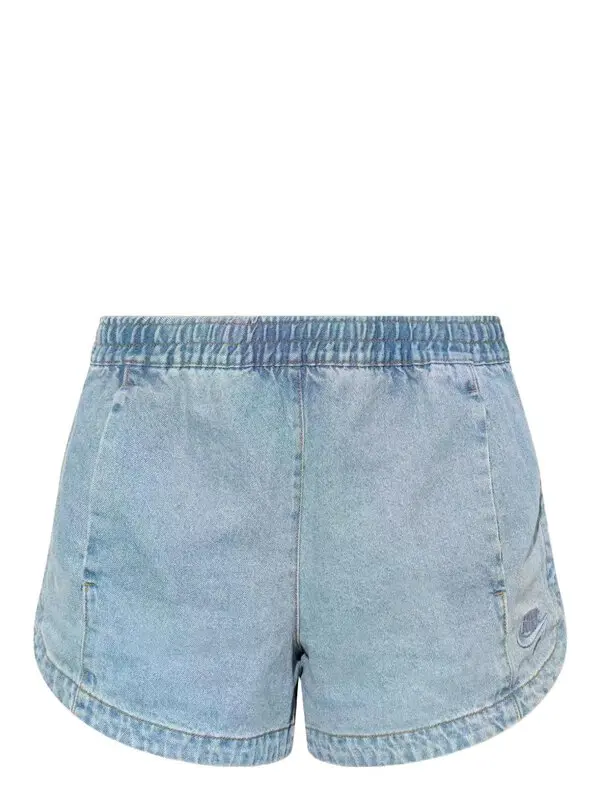 Nike Tempo Logo-embroidered Mini Shorts - Blue