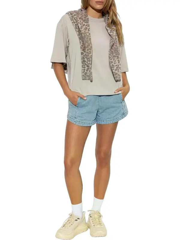Nike Tempo Logo-embroidered Mini Shorts - Blue