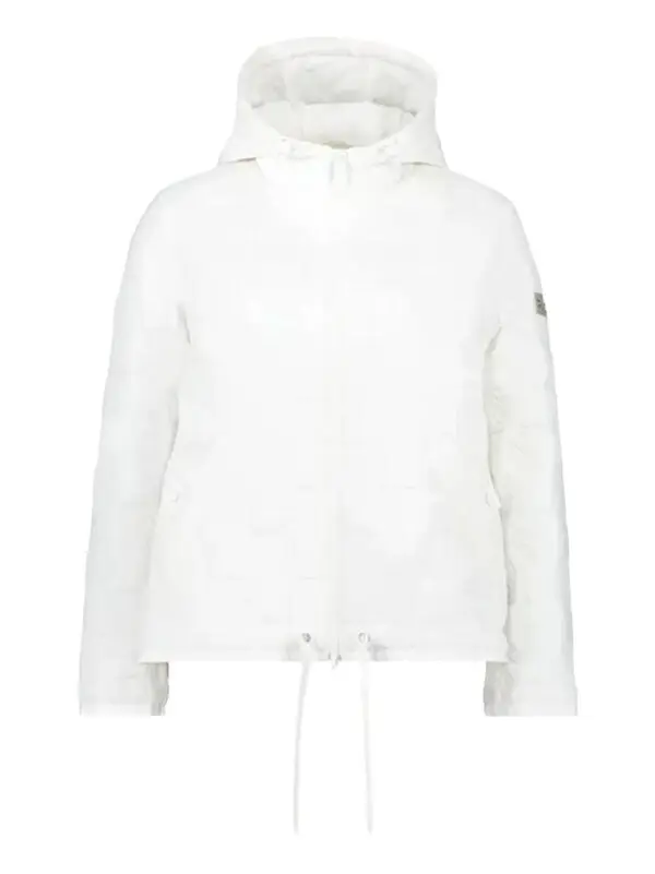 BETTY BARCLAY Quilted Drawstring Jacket - White