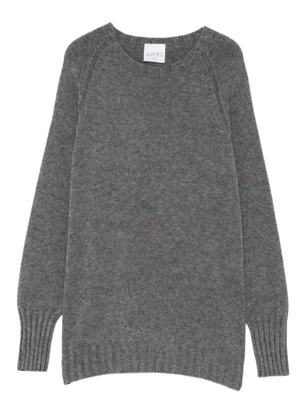 AROVESCIO Raglan-sleeve Sweater - Grey