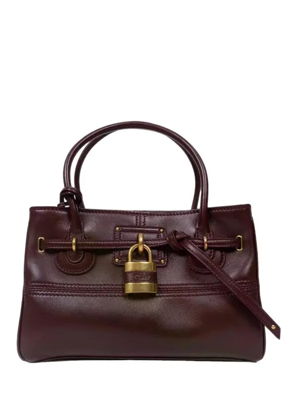 Chloé Paddington Leather Tote Bag - Red
