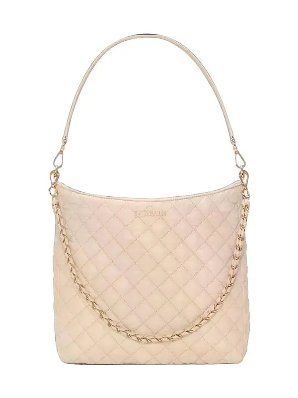 Mz Wallace Buff Quilted Shoulder Bag - Neutrals