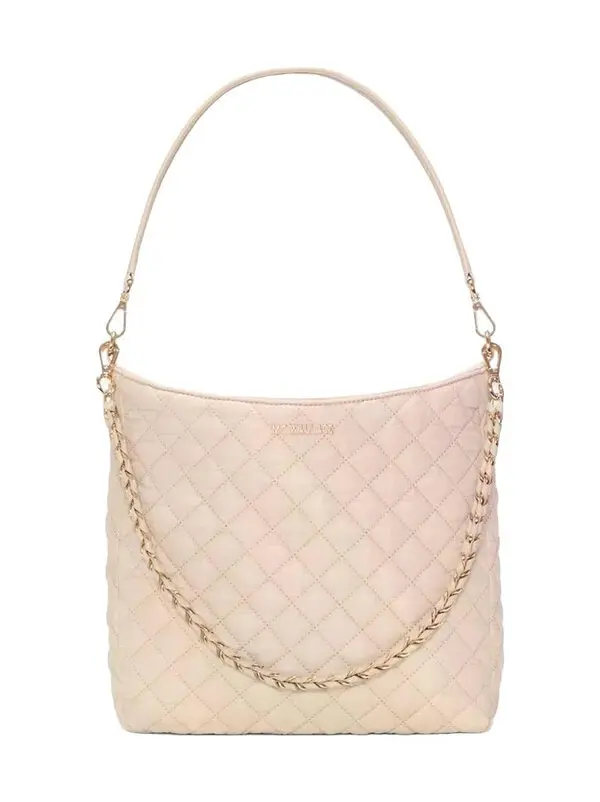 Mz Wallace Buff Quilted Shoulder Bag - Neutrals
