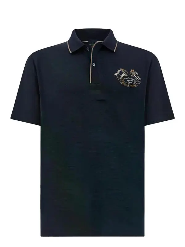 Paul & Shark International Sailing Club Embroidery Polo Shirt - Blue