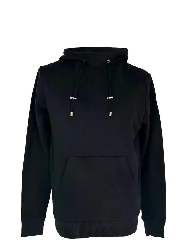 Balmain Logo-embroidered Hoodie - Black
