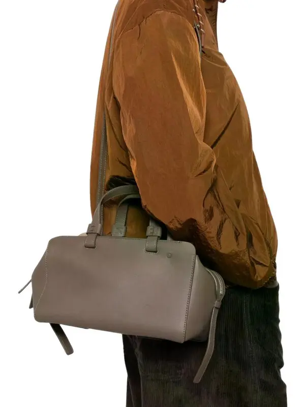 BONASTRE T Leather Tote Bag - Grey