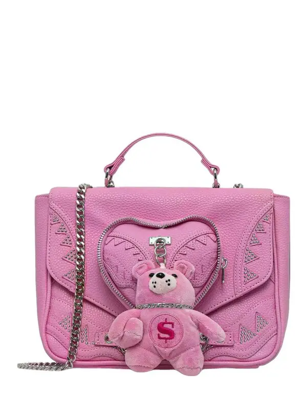 SPRAYGROUND Heart-motif Studded Cross Body Bag - Pink