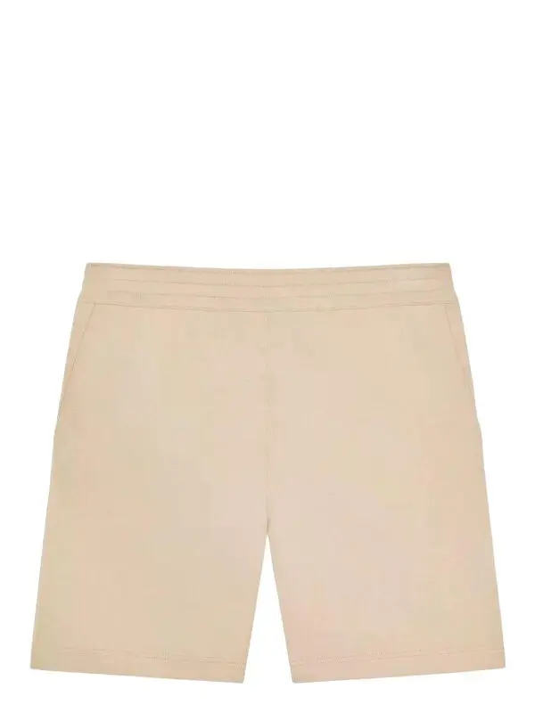 Givenchy Bermuda Shorts In Fleece With Paris Gros Grain - Neutrals