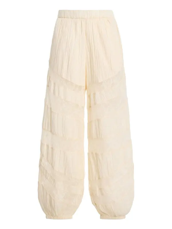 Sea Margaret Cotton Balloon Pants - Ivory
