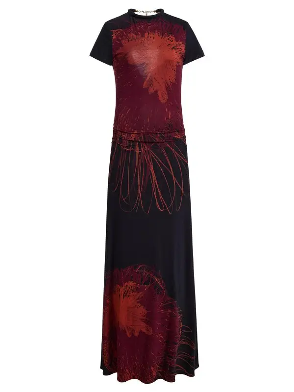 Silvia Tcherassi Exclusive Gabbice Jersey Maxi Dress - Multi