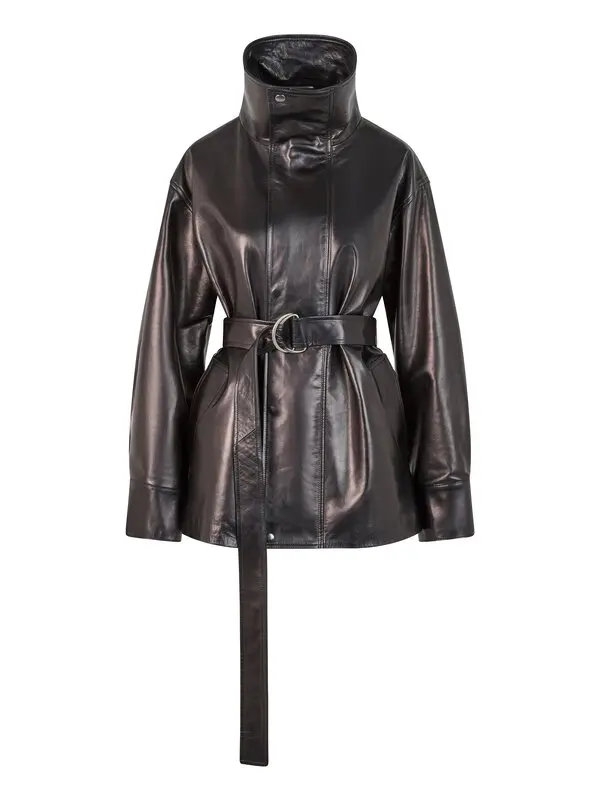 HEIRLOME Ellis Leather Jacket - Black
