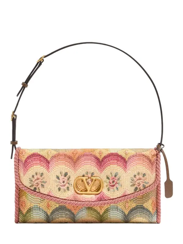 Valentino Garavani Devain Small Jacquard Shoulder Bag - Multi