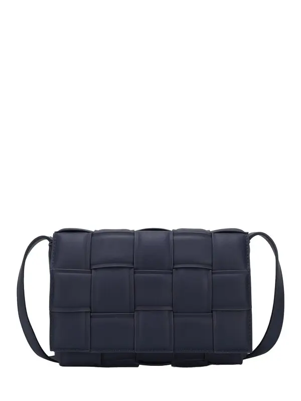 MKF COLLECTION BY MIA K. Ginger Woven Shoulder Bag Navy - Blue