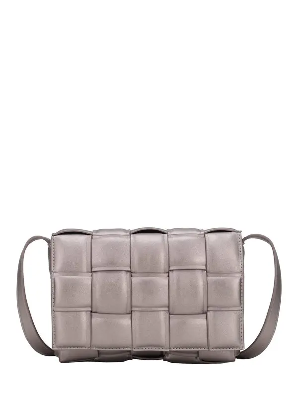 MKF COLLECTION BY MIA K. Ginger Woven Shoulder Bag Pewter - Silver