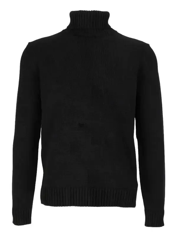 ZANONE Roll-neck Sweater - Black