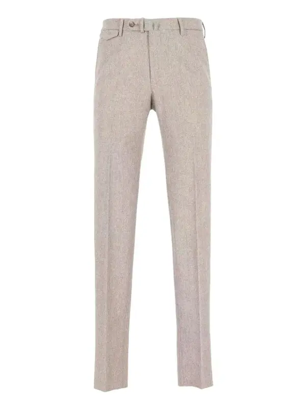 Tagliatore Flannel Tailored Trousers - Neutrals