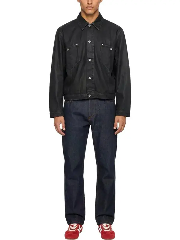You Must Create Loft Waxed-finish Denim Jacket - Black