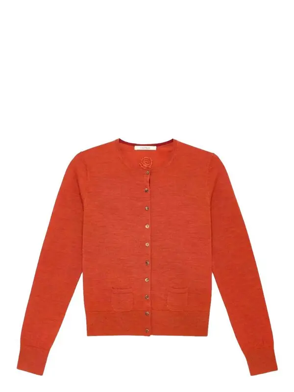 Malìparmi Crew-neck Wool Cardigan - Red