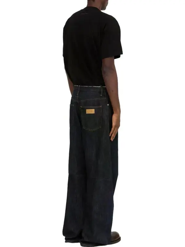 MAISON MARGIELA Frayed Wide-leg Jeans - Blue
