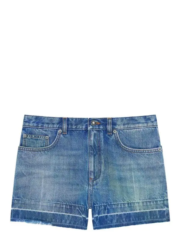 Givenchy Shorts In Medium Denim - Blue