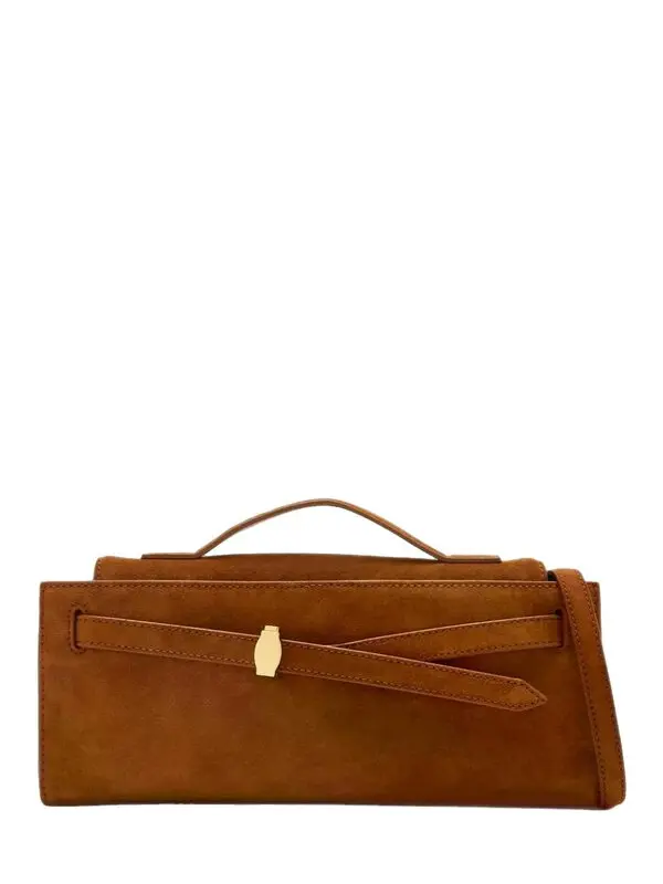 Veronica Beard Dash Suede Clutch Bags - Brown