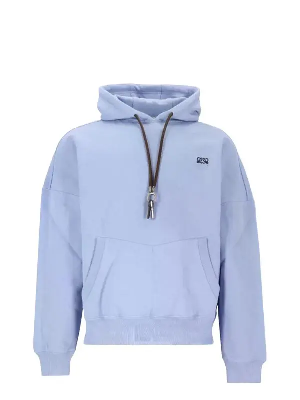 Loewe Anagram-keychain Hoodie - Blue