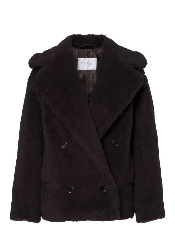 Max Mara Alpaca, Wool, And Silk Peacoat - Brown