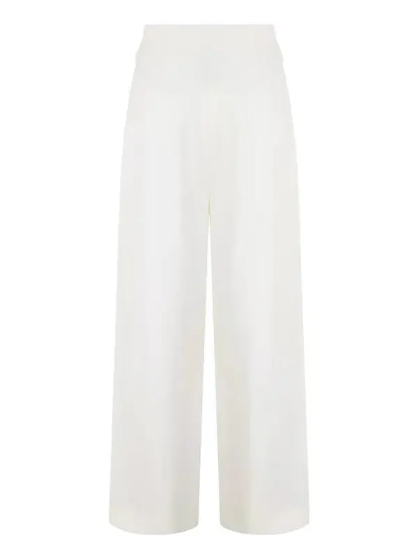 Moschino Button-detail Wide-leg Tailored Trousers - Neutrals