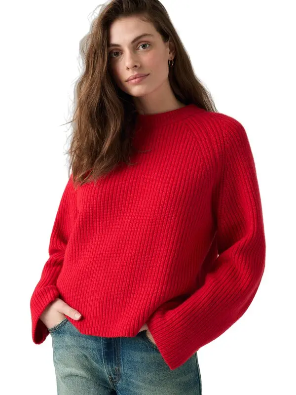 LEVI'S Frida Wool Crewneck Sweater - Red