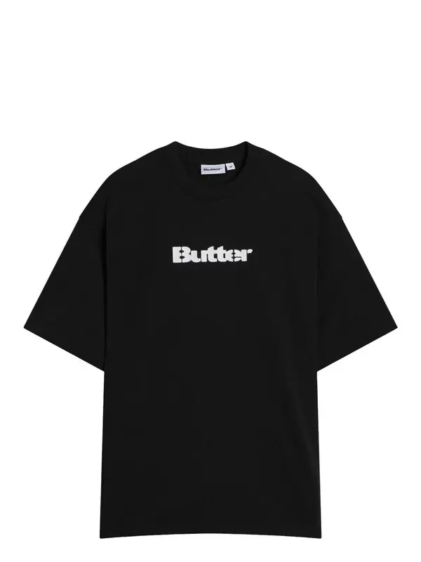 BUTTER GOODS Stencil Logo T-shirt - Black