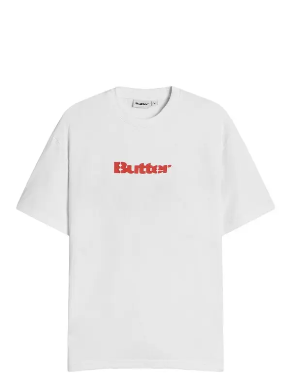 BUTTER GOODS Stencil Logo T-shirt - White