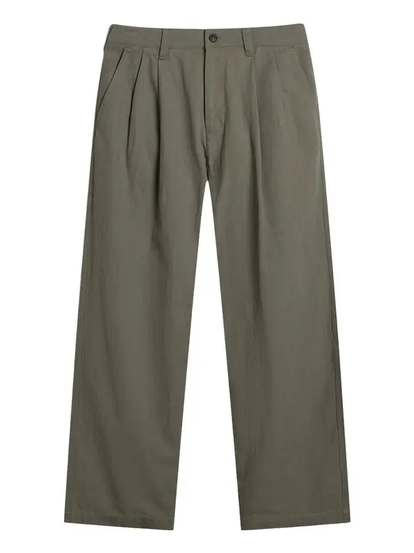 BUTTER GOODS Pleated Trousers - Washed Fatigue