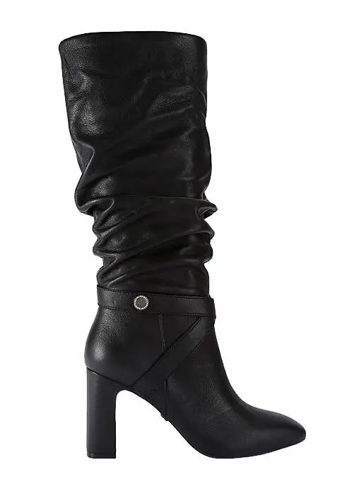 Carvela Jackpot Slouch Suede Knee-high Boots - Black