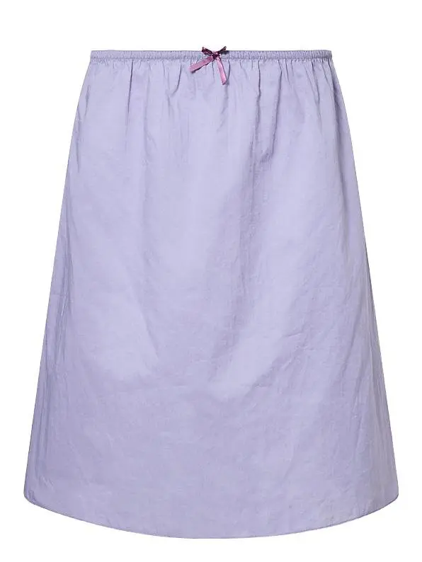 DEIJI STUDIOS Basic Cotton Mini Skirt - Thistle