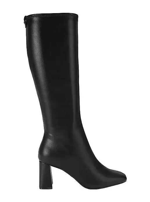Carvela Rometta Faux-leather Heeled High-leg Boots - Black