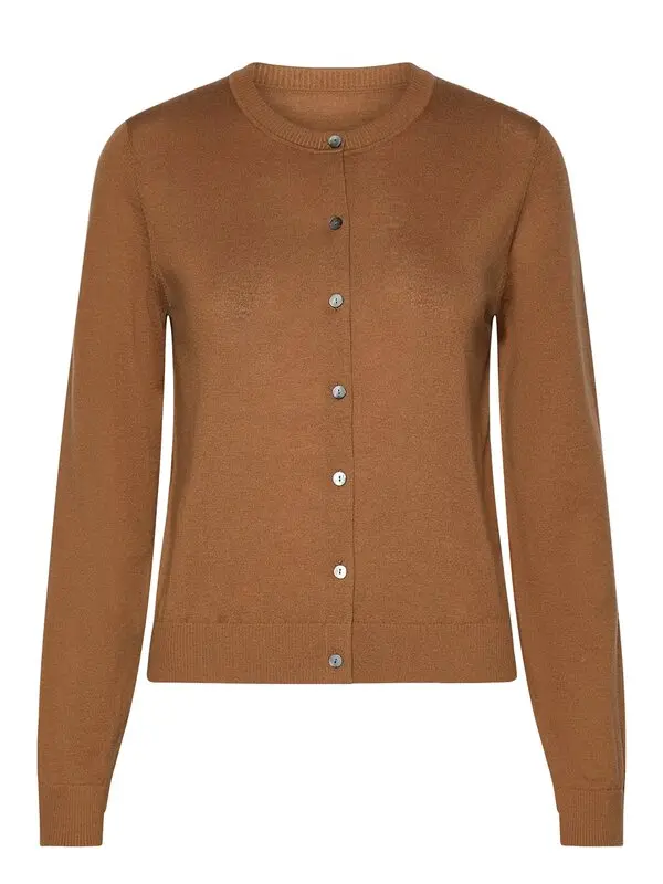 Marella Wool Cardigan - Brown