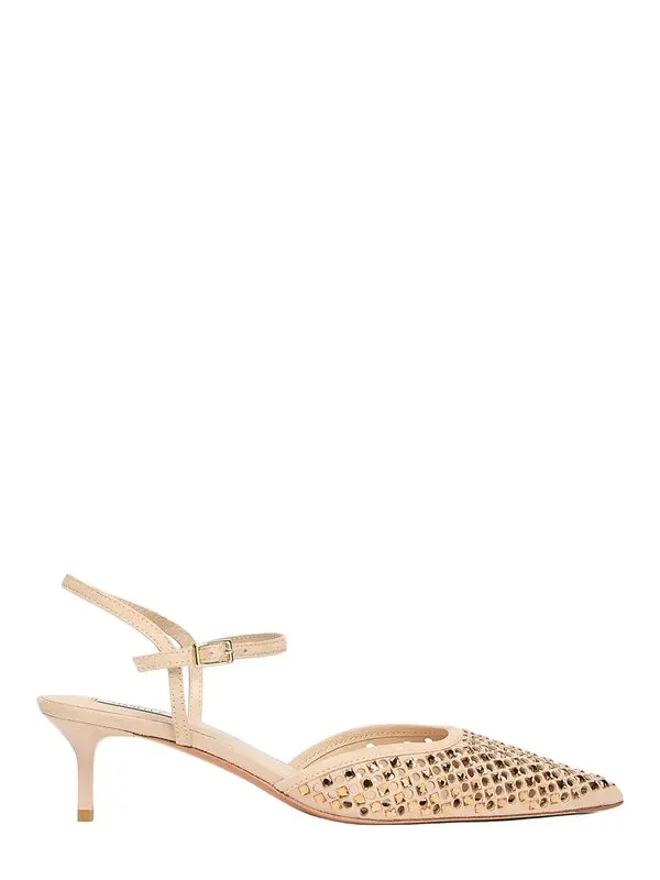 Marella Embellished Slingback Heels 50 - Brown