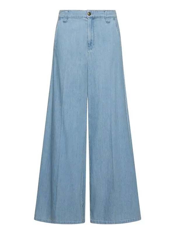 Marella Palazzo Mid-rise Wide-leg Jeans - Blue