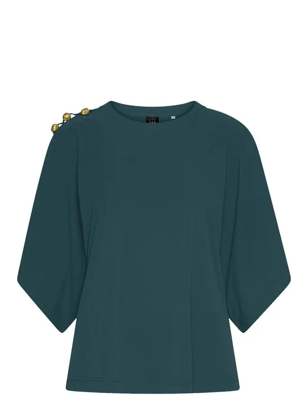 Marella Jersey Kimono-sleeve T-shirt - Navy