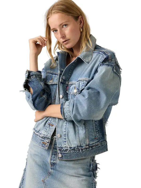 LEVI'S Deconstructed '90s Trucker Jacket - Blue