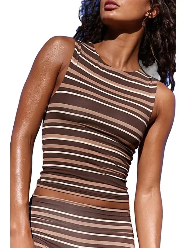 STONE FOX SWIM Alba Surf Top At - Warm Umber