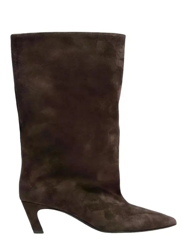 Ash Vanya Pointed-toe Suede Boots - Brown