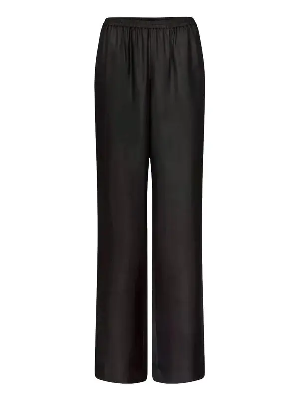 Loulou De Saison Elasticated Wide-leg Trousers - Black
