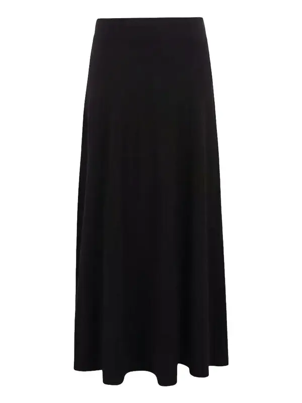 JOVONNA Oriana A-line Midi Skirt - Black