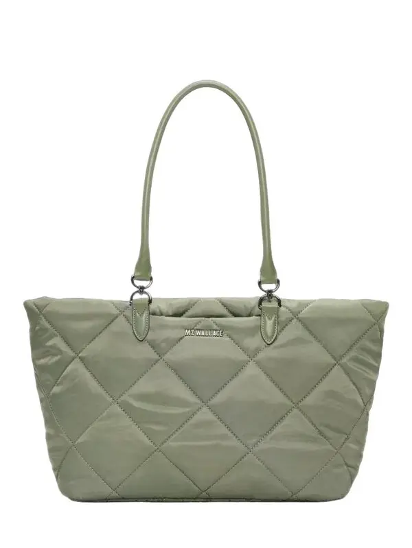 Mz Wallace Medium Madison Quilted Tote Bag - Green