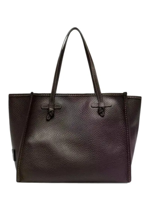 GIANNI CHIARINI Marcella Shopping Grained Leather Tote Bag - Brown