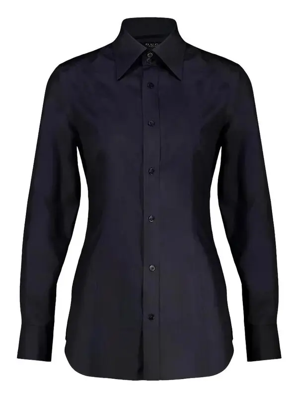 Gucci Silk Popplin Shirt - Blue